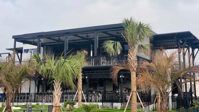 Commercial Pergola Projects for PopStroke - SYZYGY Global